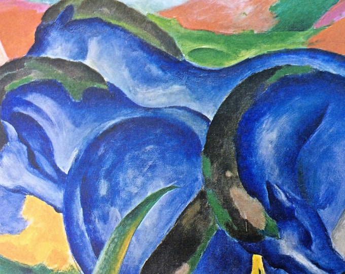 Franz Marc, Blue Horses, German Expressionism, Landscape, Animal ...