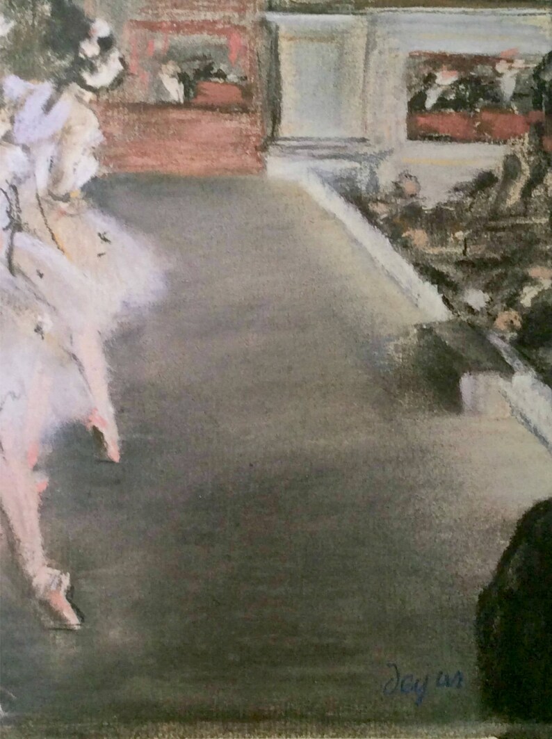 Edgar Degas Tänzer an der alten Oper Porträtmalerei Louvre | Etsy