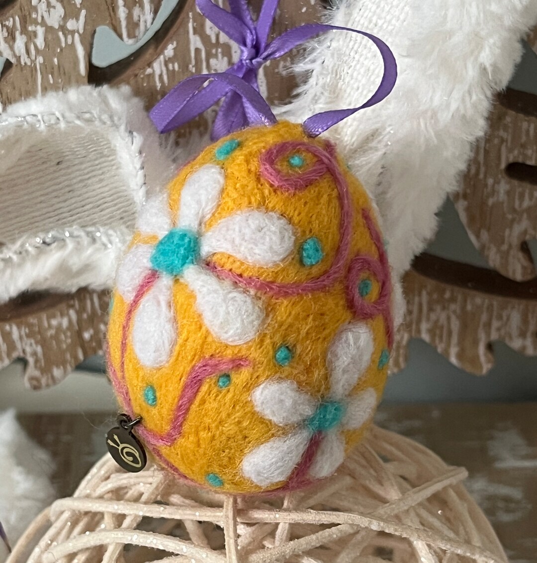 Needle Felted Easter Egg, Easter Egg, Needle Felted Egg, Easter ...