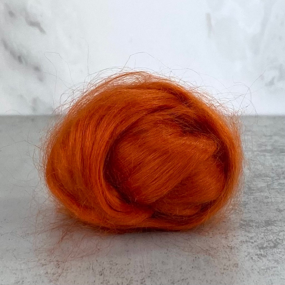 Ramie Vegetable Silk Fiber Tops Pumpkin - Etsy