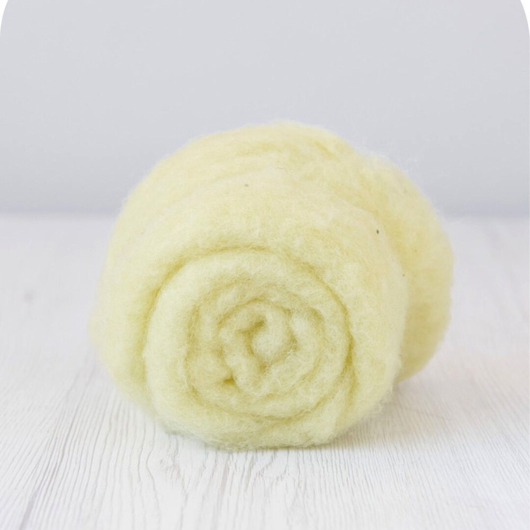 Carded Maori Wool Batt - Light, for Needle Felting, Felting Supplies ...