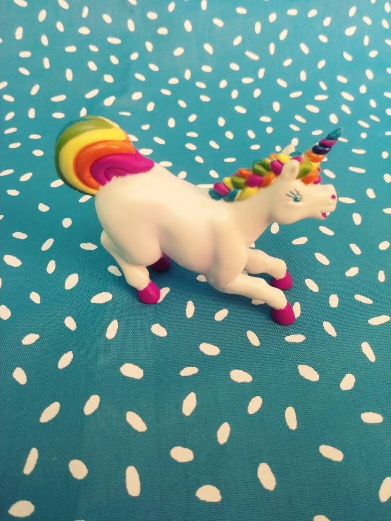 Lisa frank cake topper figurines 1990s set vintage cake | Etsy