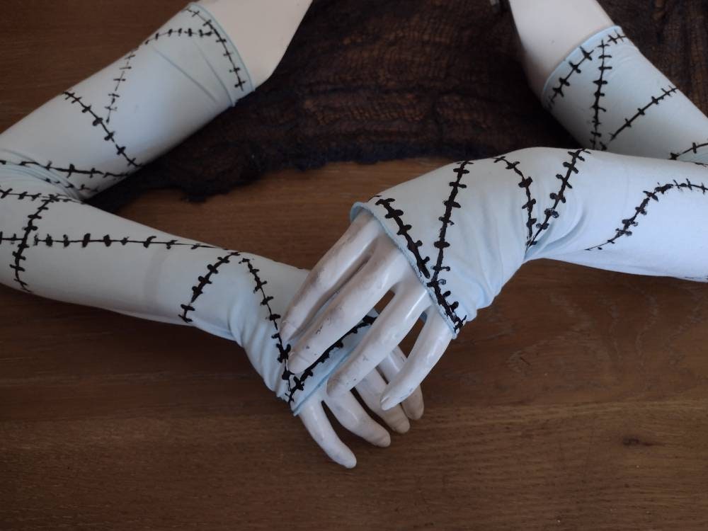 Arm Sleeve Covers Sally Inspired Custom Made Aqua Blue - Etsy