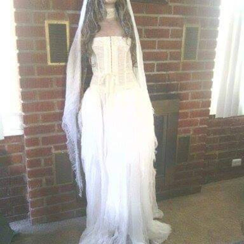 Victorian Ghost Bride Costume - Etsy