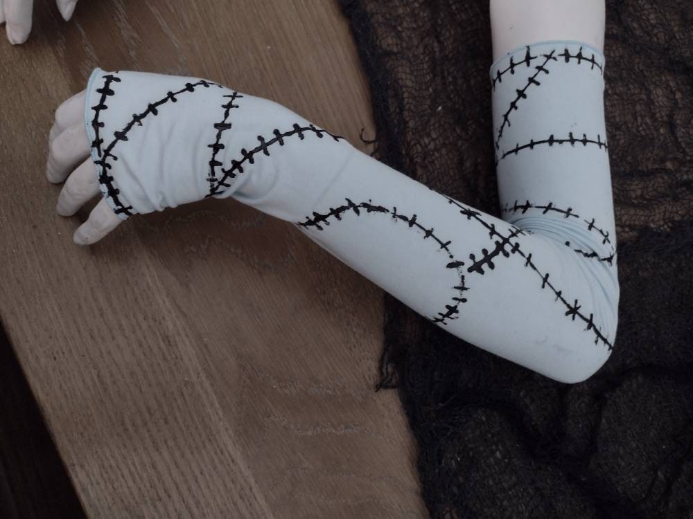 Arm Sleeve Covers Sally Inspired Custom Made Aqua Blue - Etsy