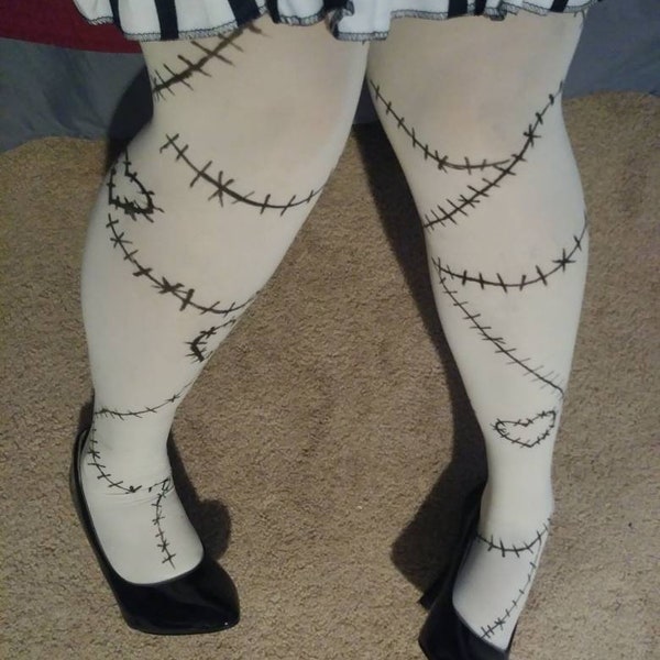 Printed Tights - Etsy