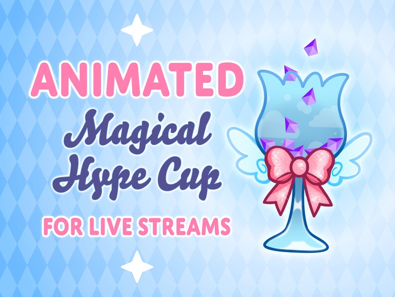 ANIMATED Magical Hype Cup for Twitch and Youtube Cute Tip - Etsy