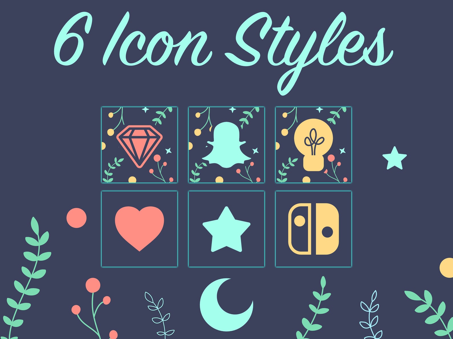 360+ Stream Deck Icon Set - Moon Bloom Aesthetic Elgato Streamdeck Icon ...