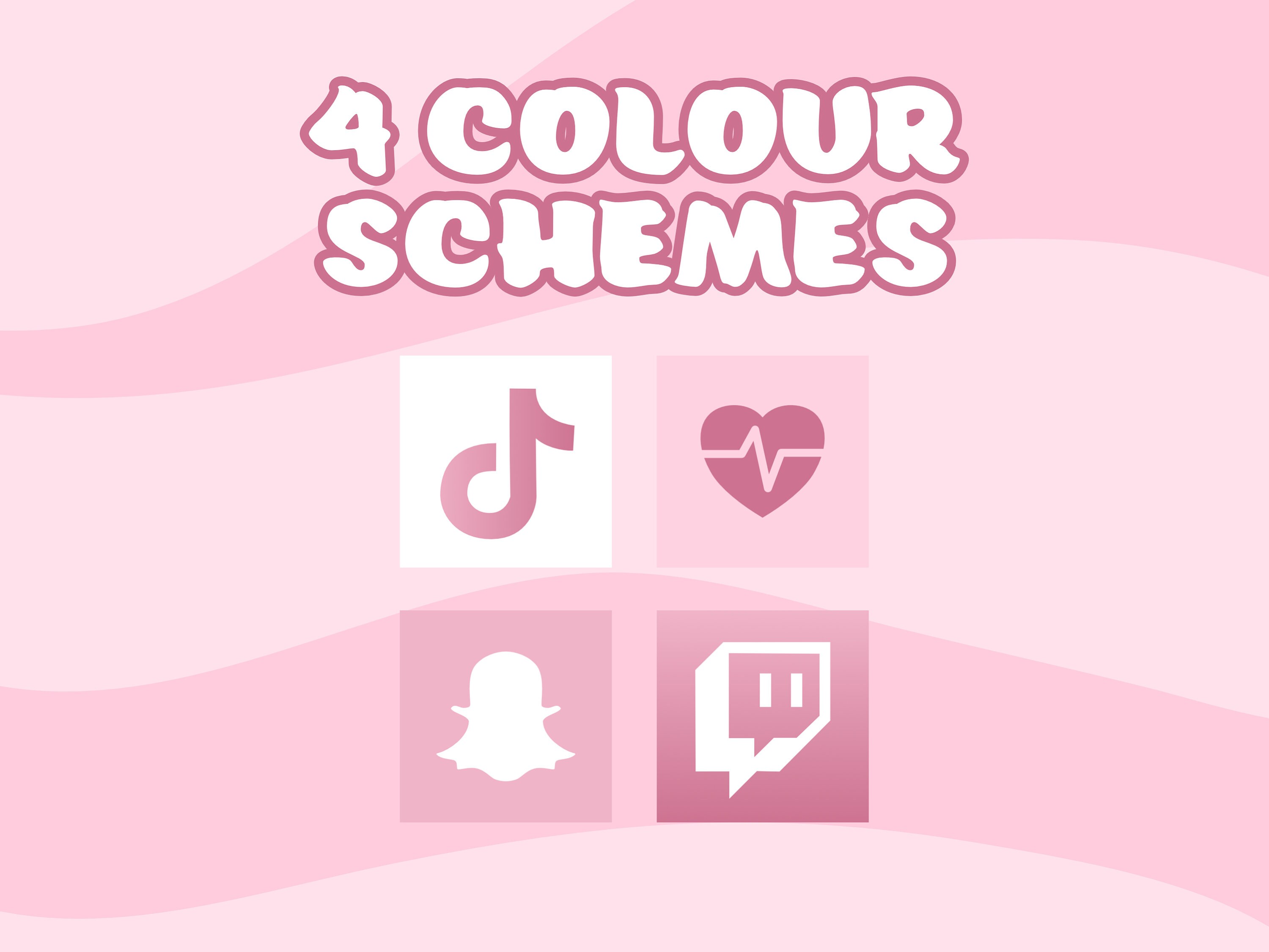 STREAM DECK ICONS Pink and White - Graphics for Elgato Streamdeck - for ...