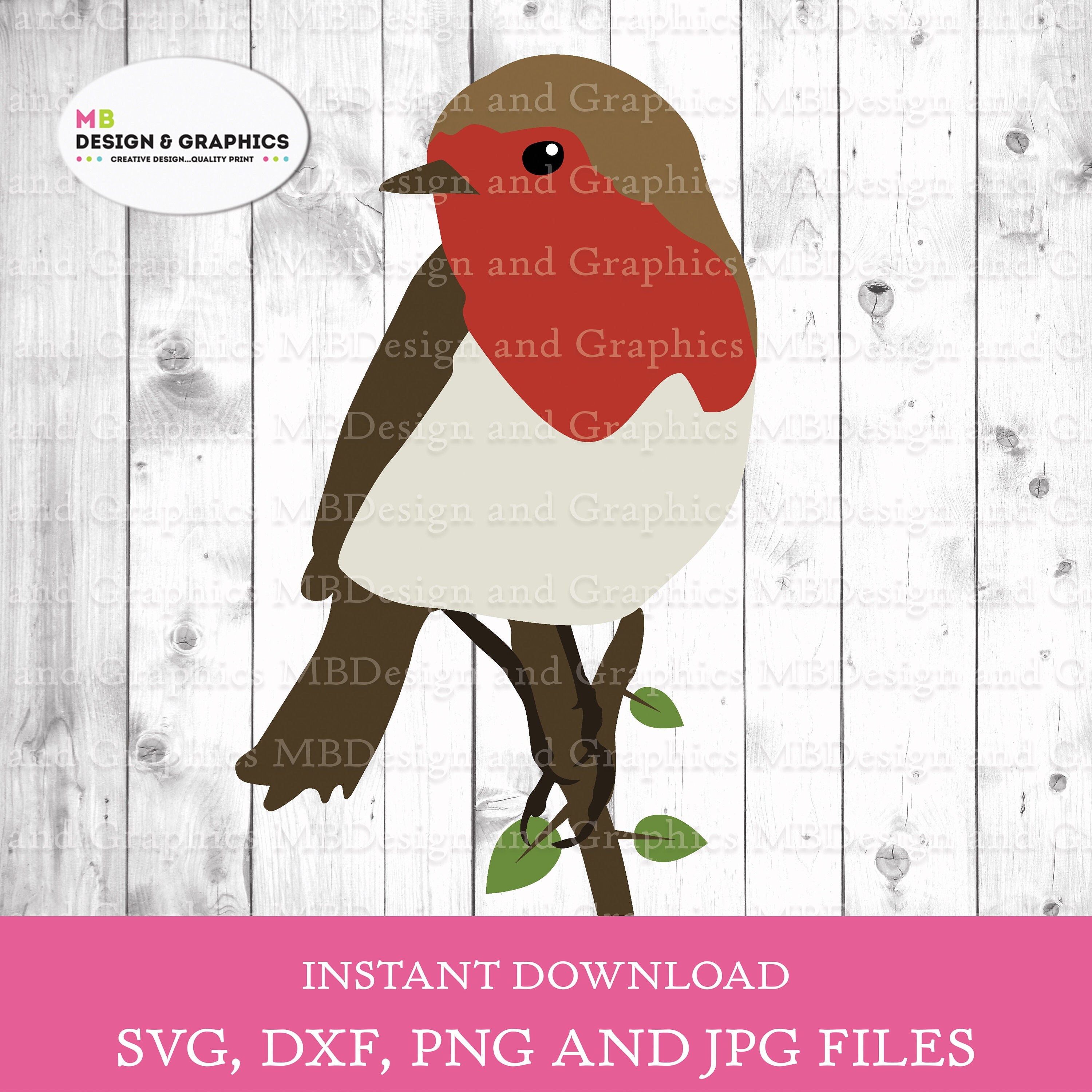 Robin Svg Svg Files Christmas Svg Cricut Files Robin Etsy