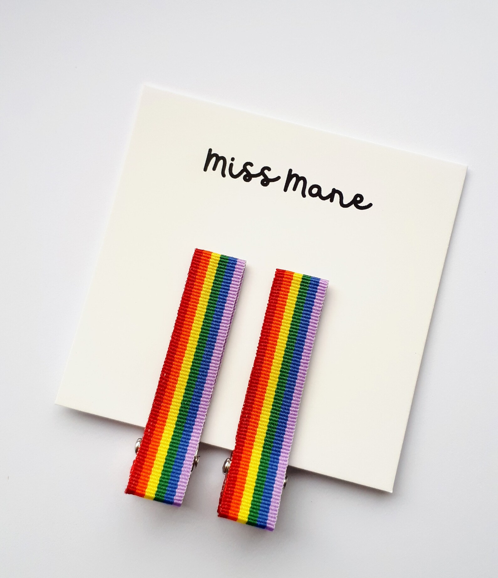 Rainbow Hair Clips No Slip Hair Clips Rainbow Accessories - Etsy