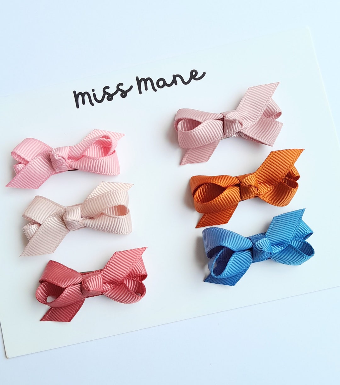 Mini Snap Barrettes, Mini Hair Bows, Clips for Fine Hair, Mini Snap ...