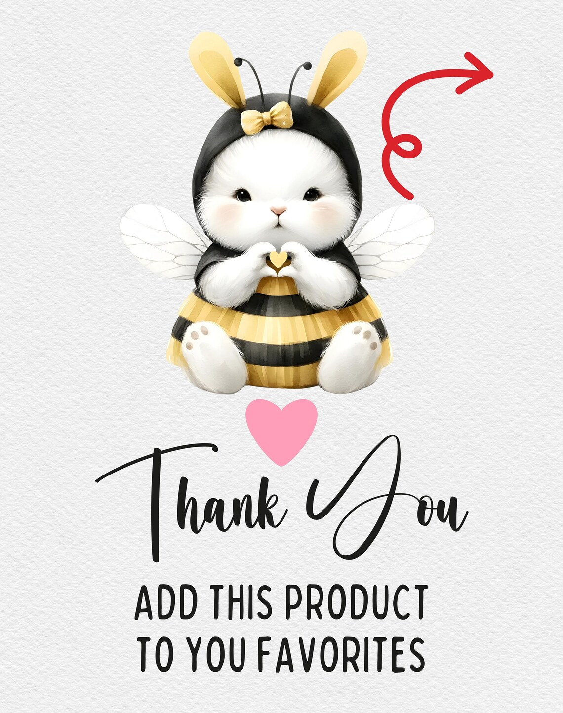 Bunny Bee-themed Watercolor Clipart Cute Bumblebee Rabbit Illustrations ...