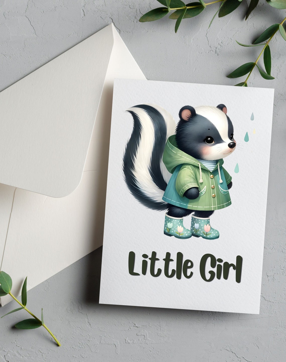 Rainy Day Buddies : Adorable Animals in Raincoats Clipart Set ...