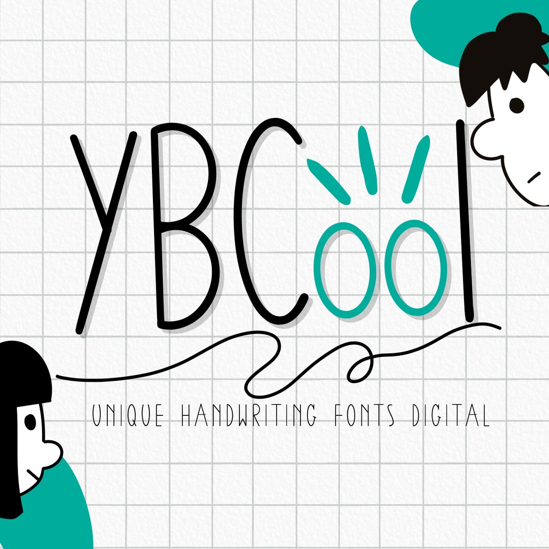 Ybcool Handwritten Font, Goodnotes Fonts, Procreate Fonts, Digital ...