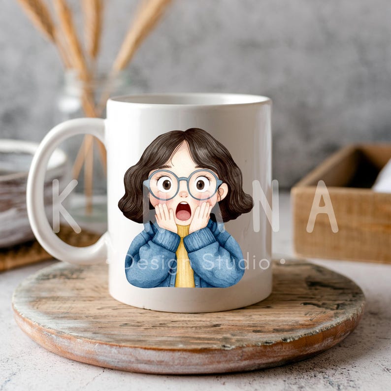 Cute Chibi Girl Clipart Set - 20 PNG Elements, Adorable Chibi ...