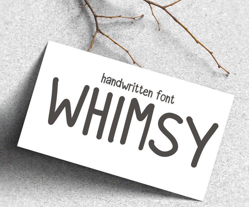 Whimsy Handwritten Font, Goodnotes Fonts, Notability Fonts, Procreate ...
