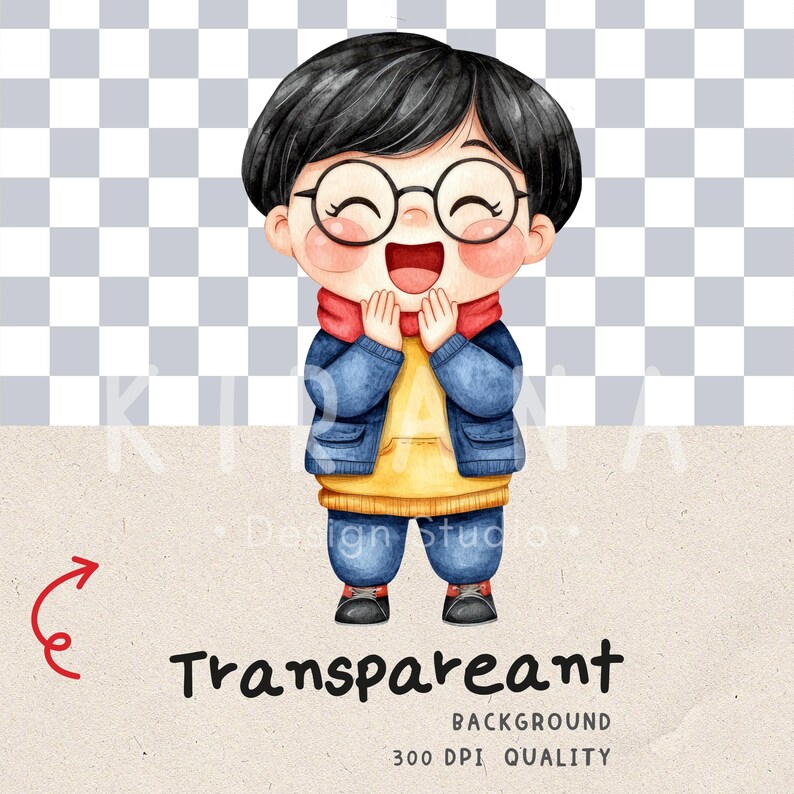 Cute Chibi Girl Clipart Set 20 PNG Elements, Adorable Chibi Characters ...