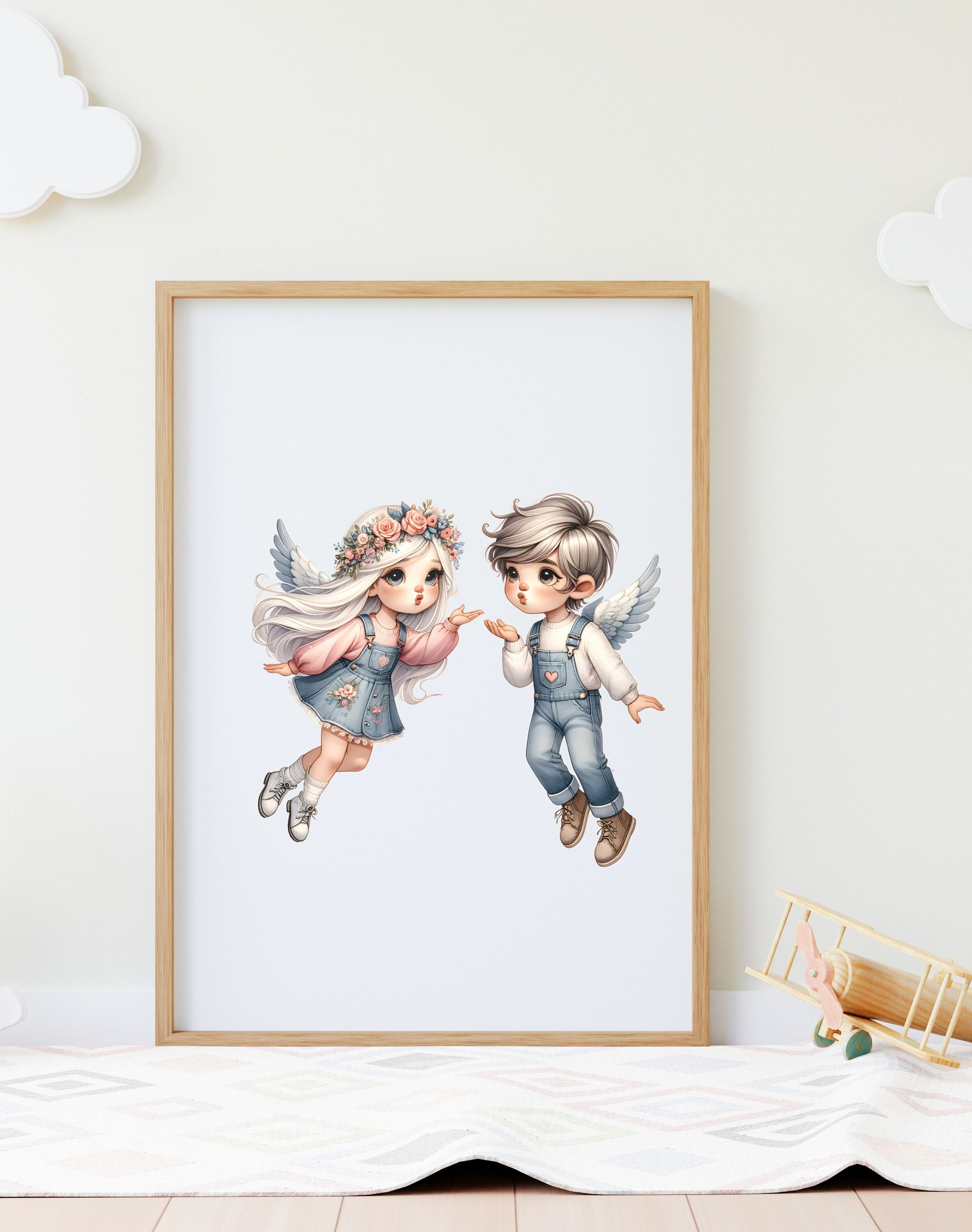Adorable Cupid Boy and Girl Clipart Collection Valentine's Day Special ...