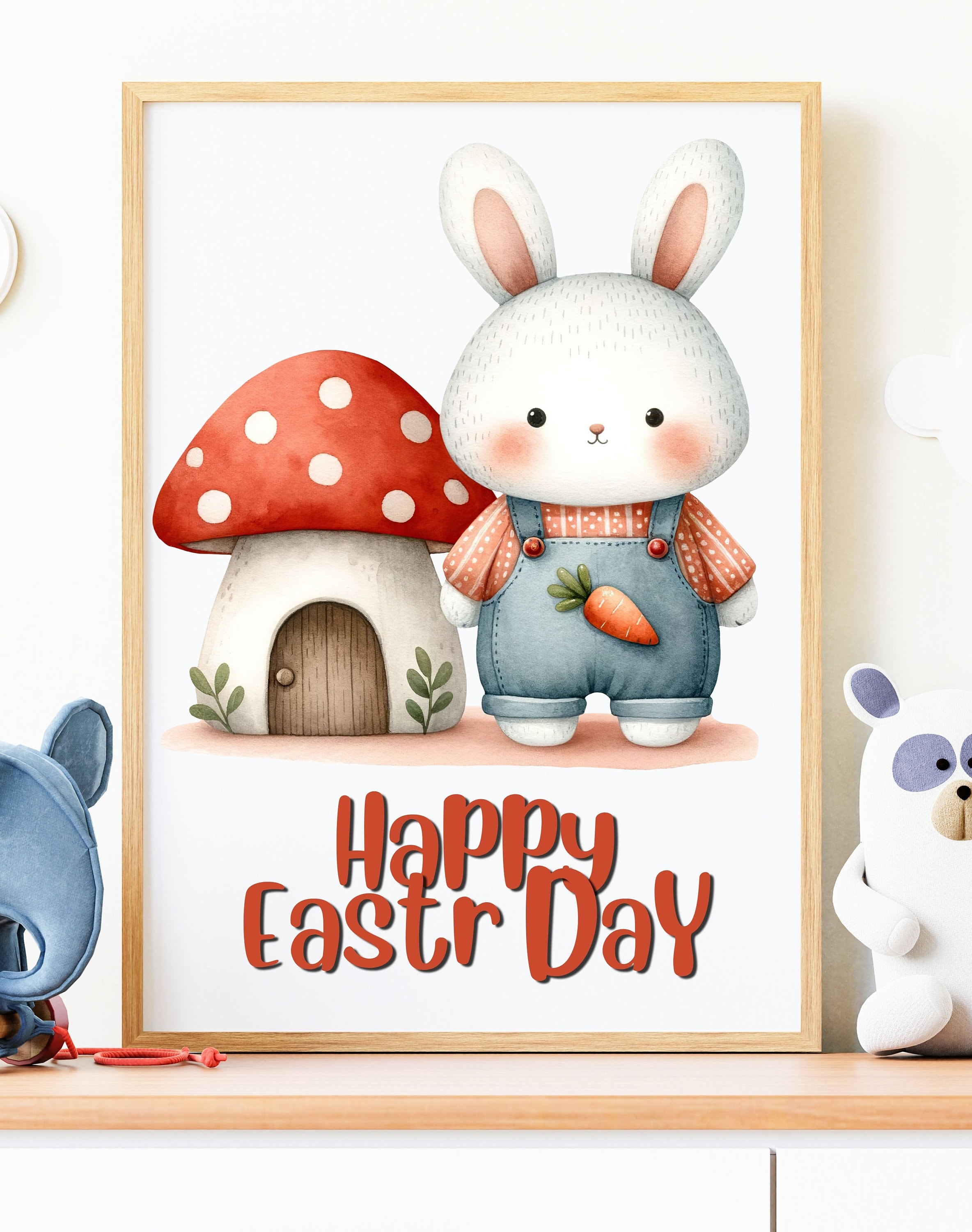 Charming Easter Bunny Clipart Set 39 Whimsical PNG Images for ...