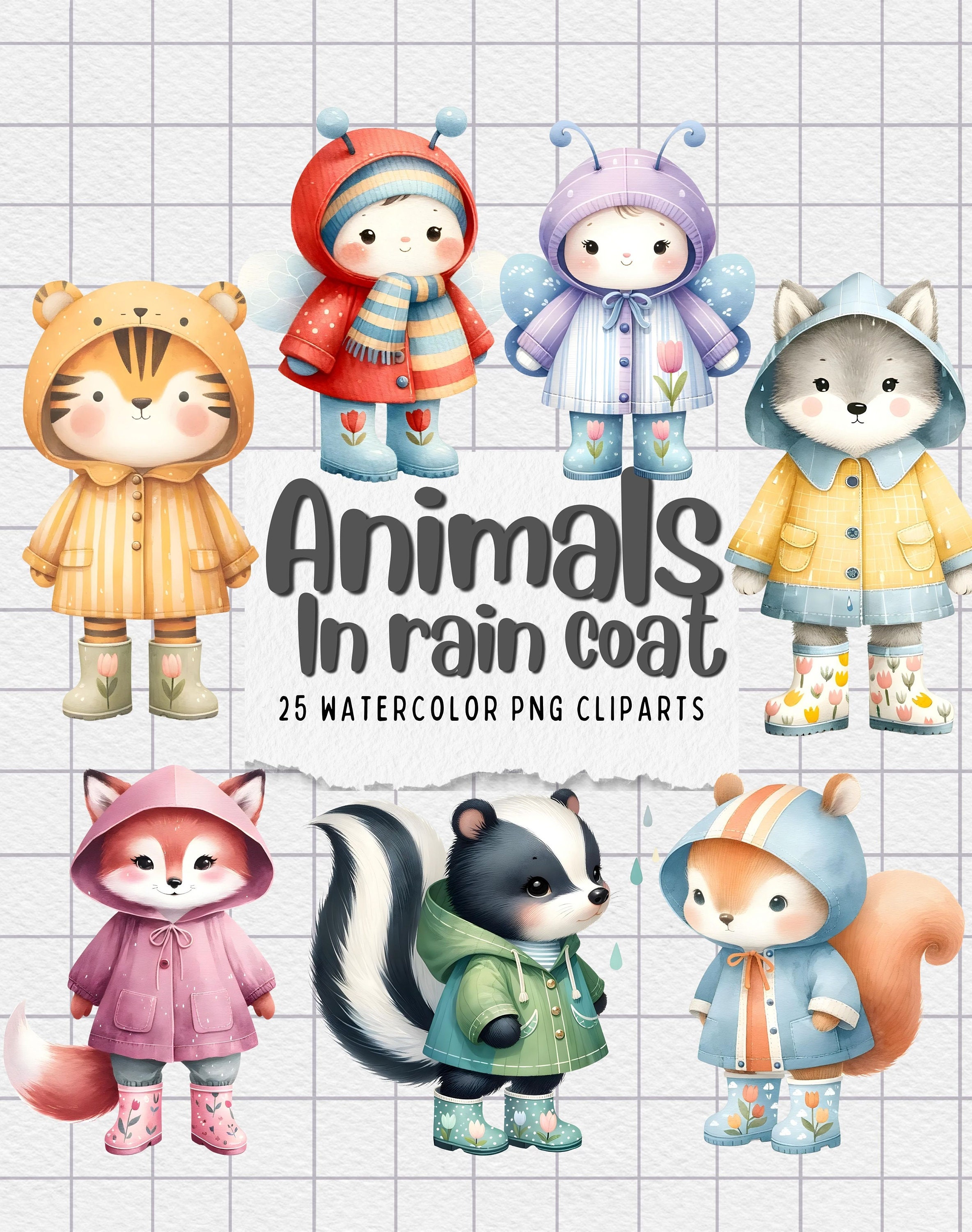 Cute Animals In The Rain