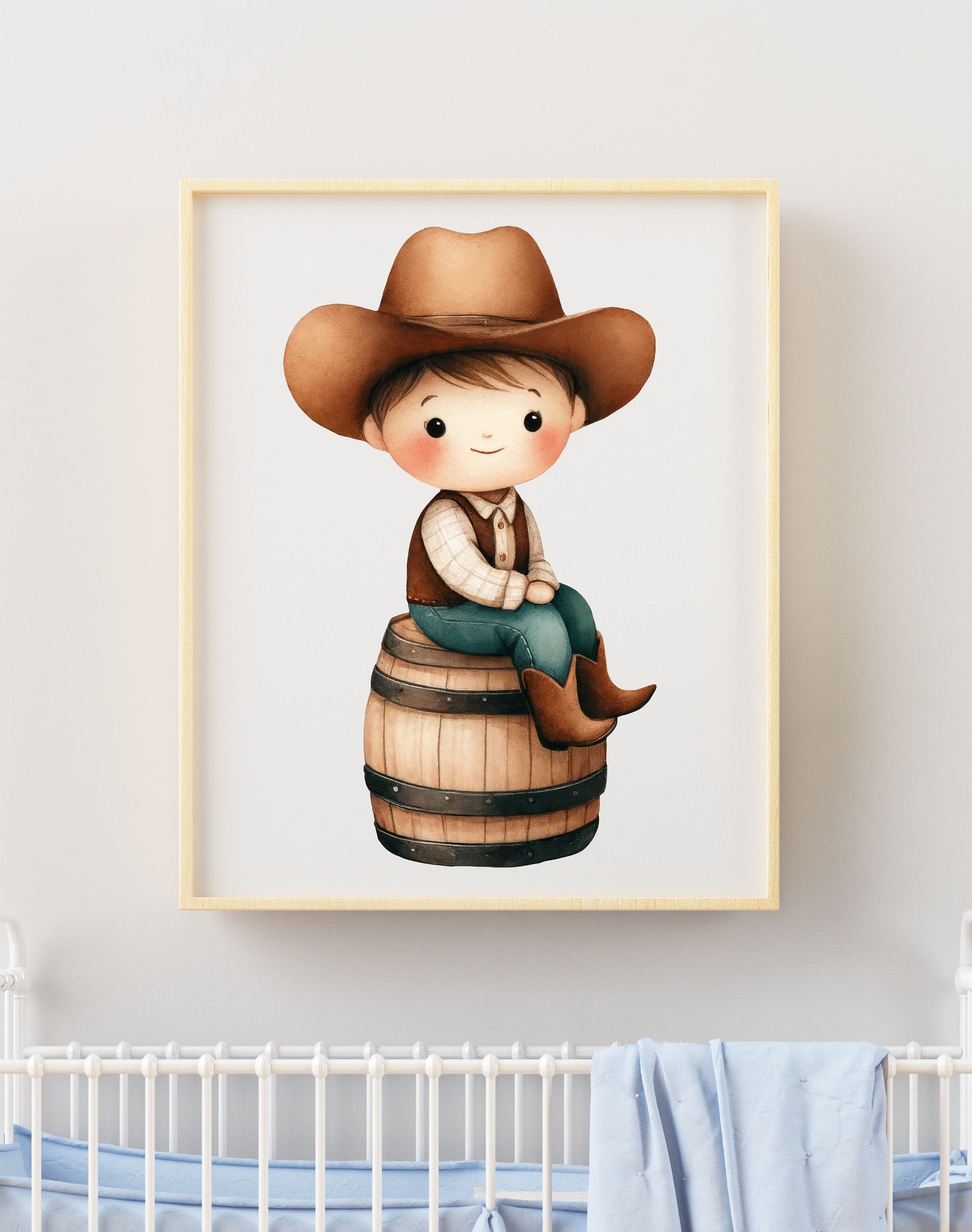 Little Cowboy Clipart, Baby Cowboy PNG, Wild West Clipart, Baby Western ...
