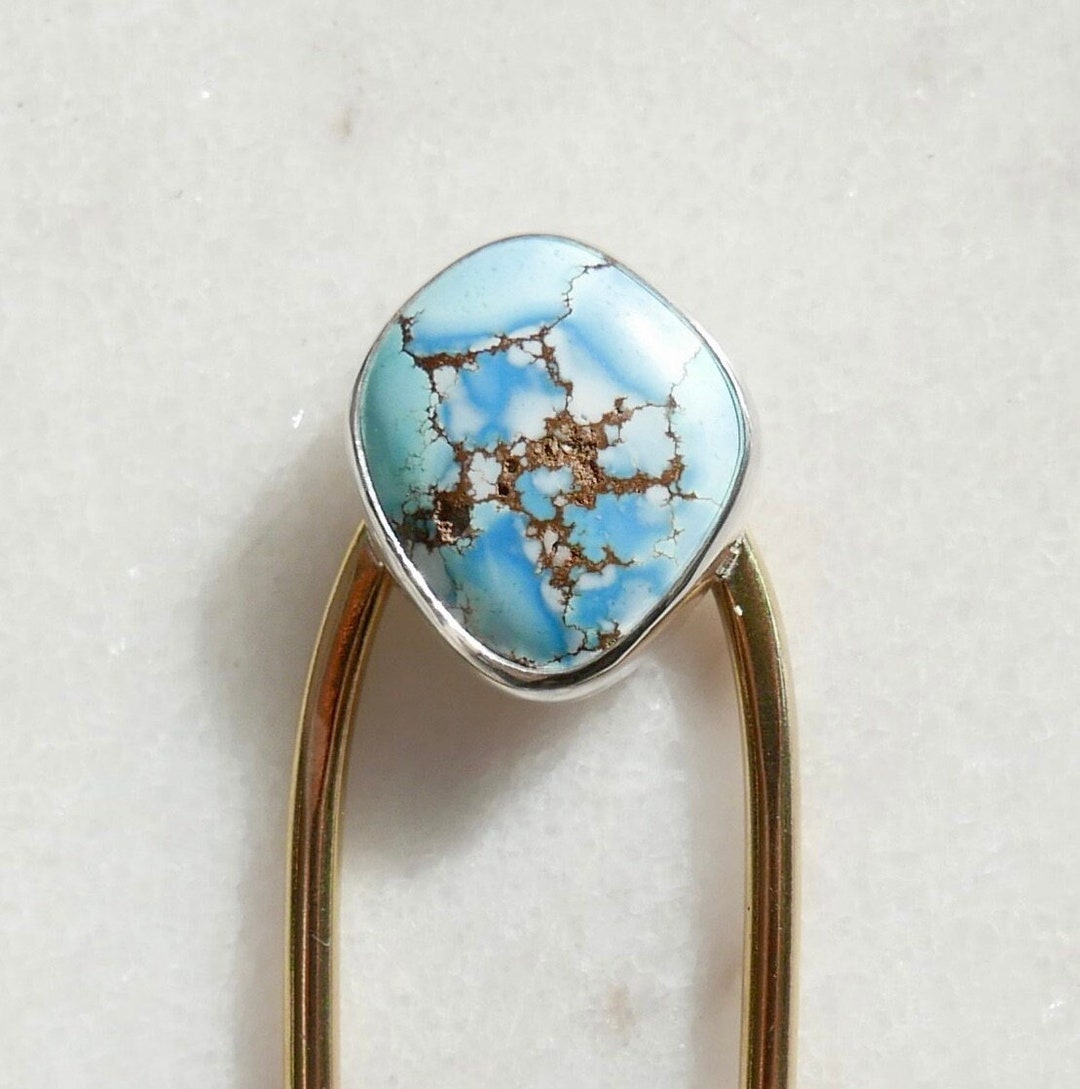 Gold Hill Turquoise Hair Pin, Southwestern Hair Pin, Boho Hair Pin ...