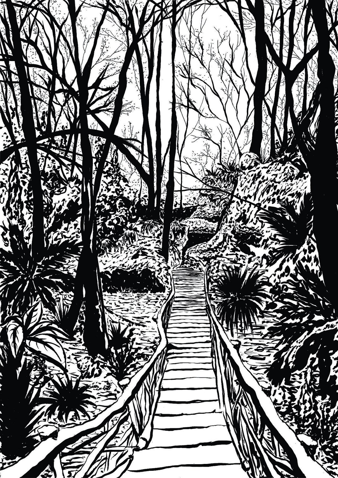 The Mysterious Path Giclée Art Print - Etsy