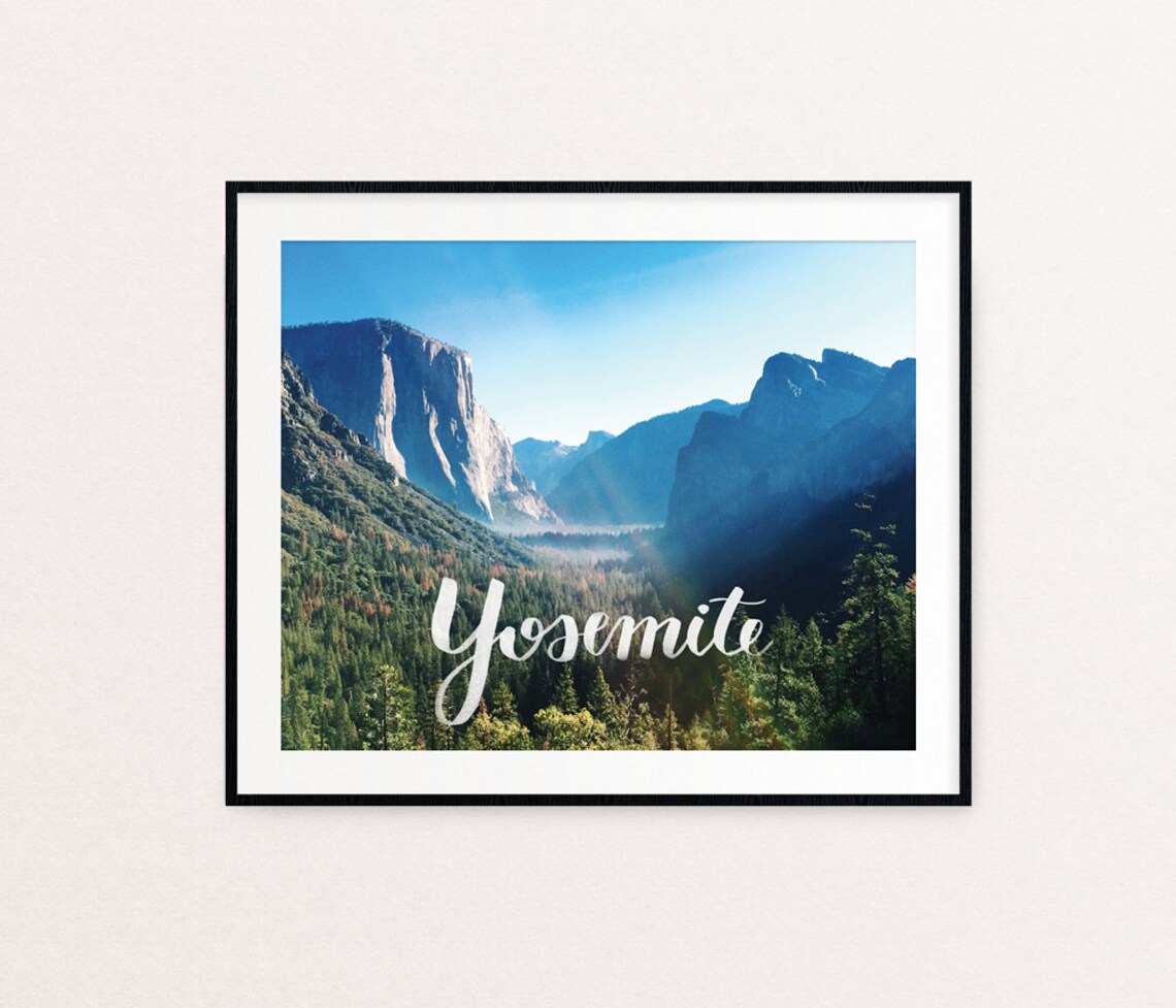 Yosemite Printable 8x10 Instant Download Yosemite Print | Etsy