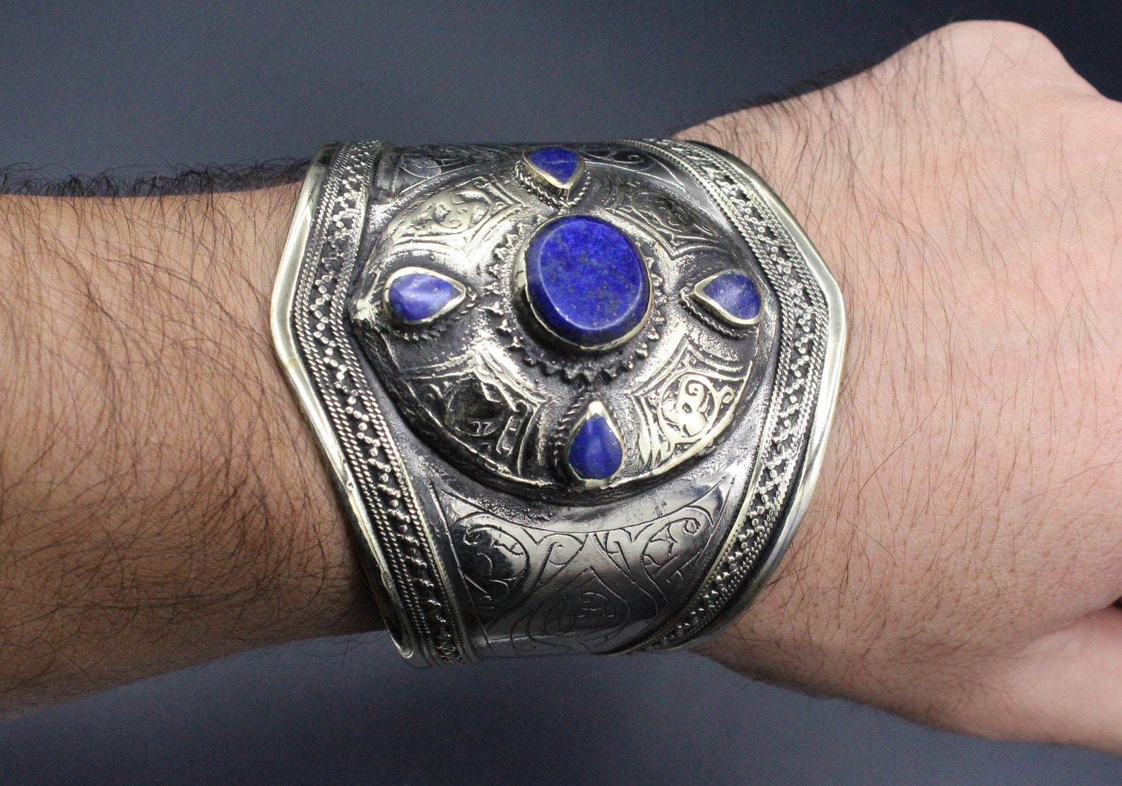 Vintage Turkmen Cuff Bracelet Boho Style Tribal Adjustable - Etsy