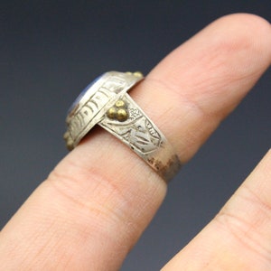 Afghan Silver Mughal Ring, Animal Eagle Intaglio Ring, Lapis Lazuli ...