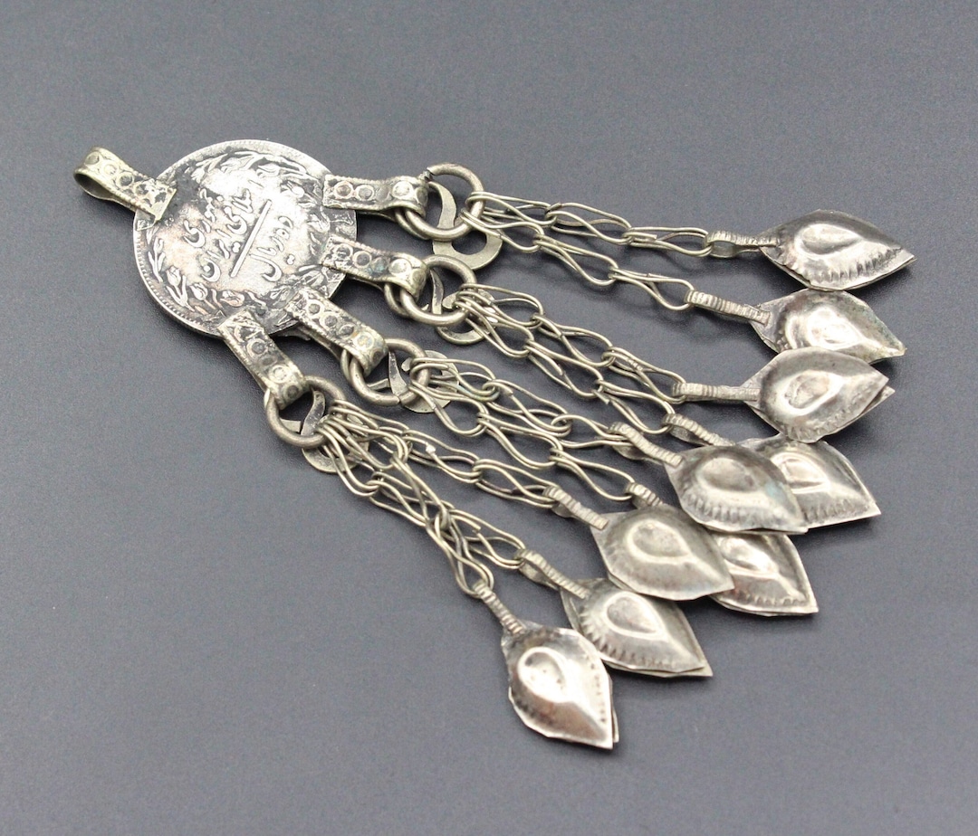 Vintage Old Afghan Kuchi Tribal Pendant, Coins Gypsy Pendant, Costuming ...