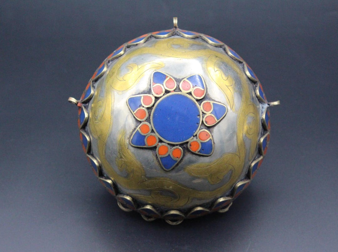 Reserved Afghan Dome Pendant, Disc Alpaka Pendant, Handmade Pendant ...