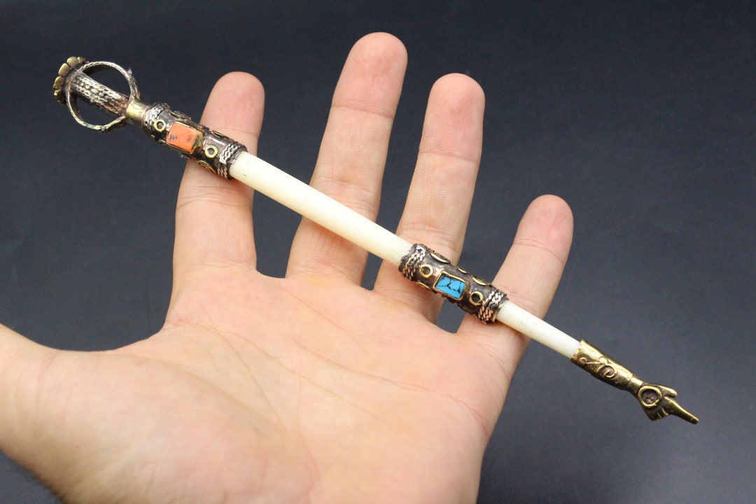 Turkmen Judaica Torah Pointer, Lapis Stones Torah Pointer, Long Bone ...