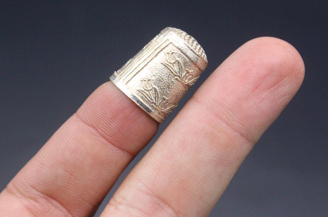 Afghan Thimble, Lovely Designs Alpaka Thimble, Sewing Thimbles, Finger ...