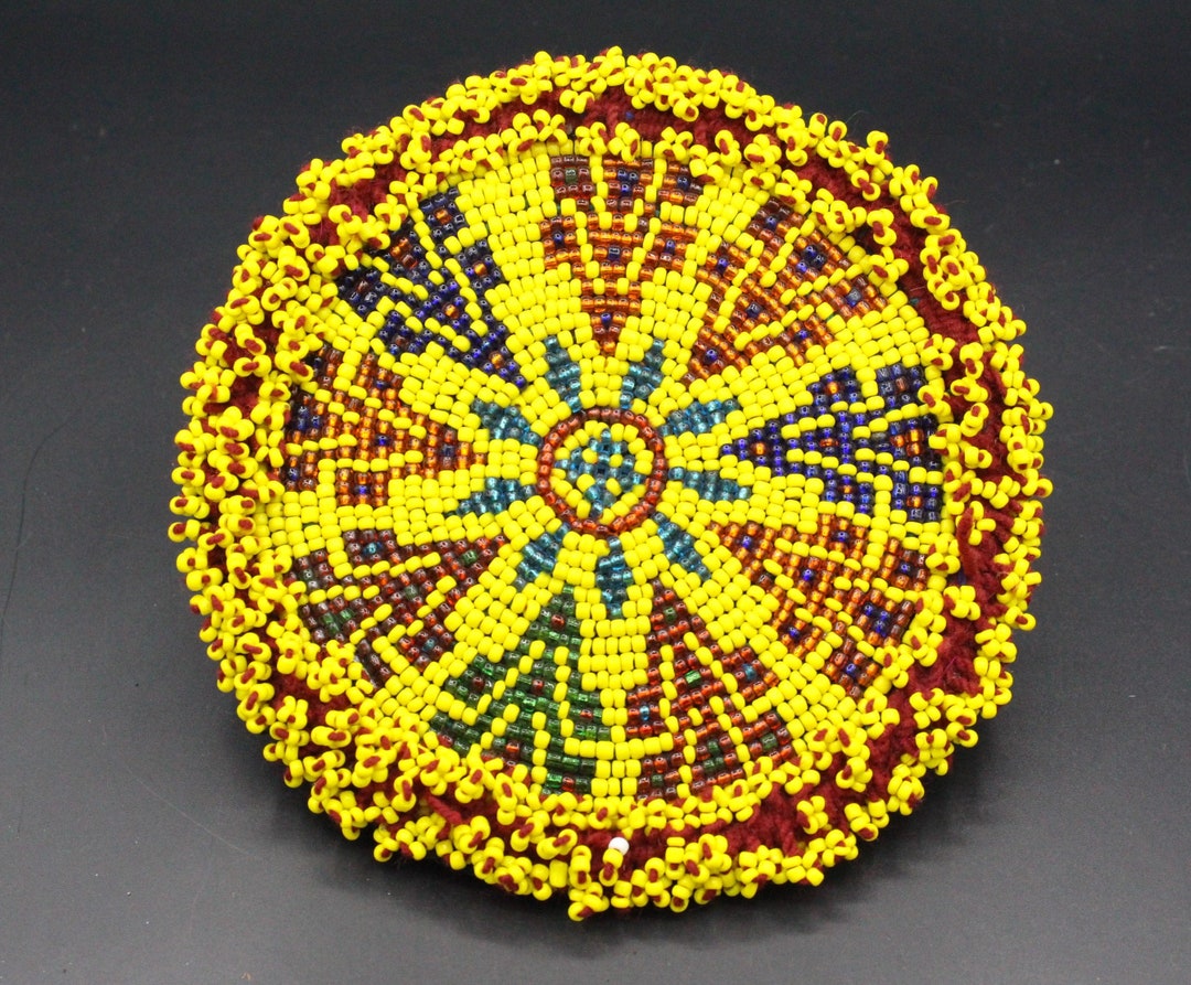 Vintage Kuchi Beaded Disc Medallion: Afghan Tribal Jewelry Making - Etsy