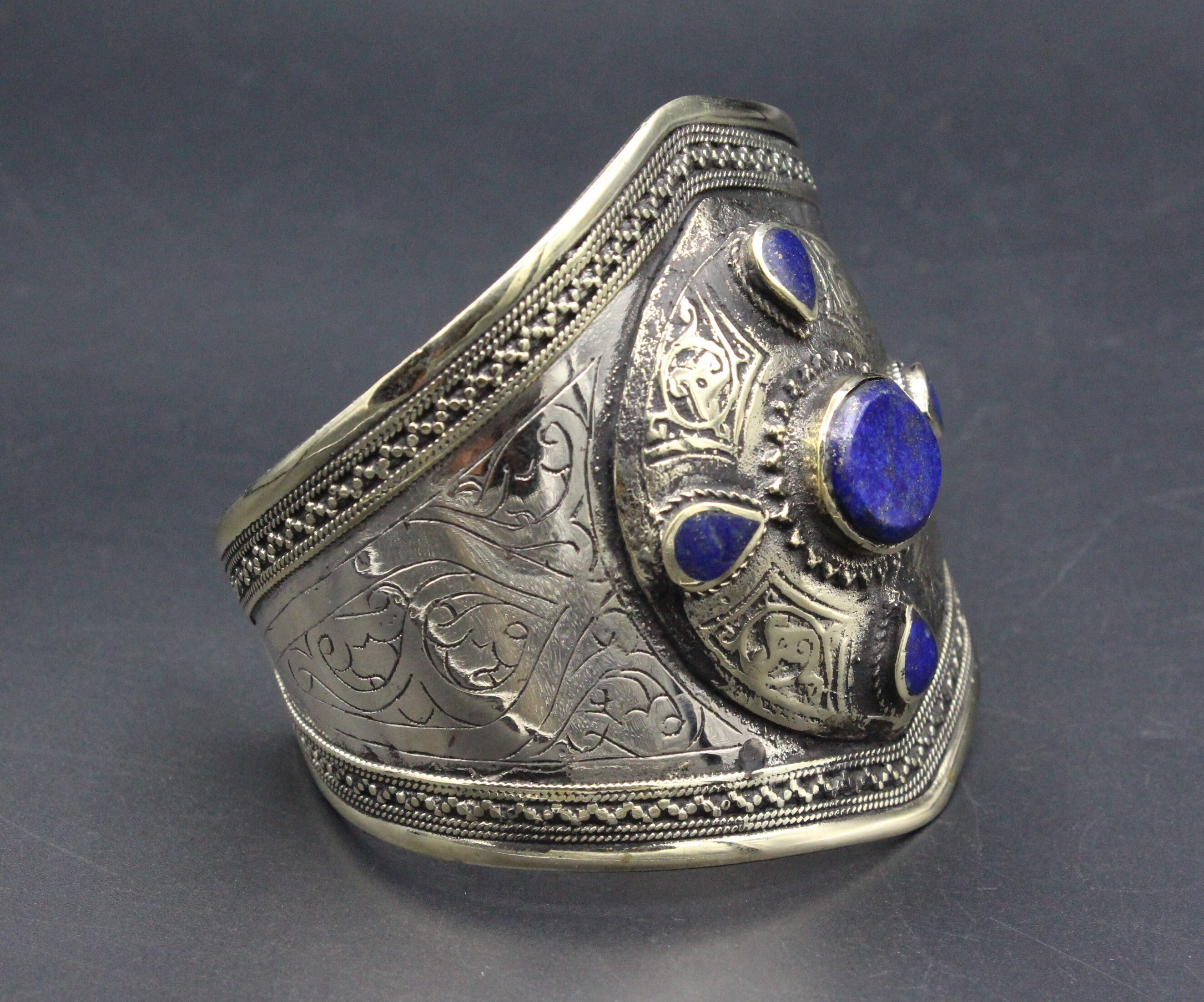 Vintage Turkmen Cuff Bracelet Boho Style Tribal Adjustable - Etsy