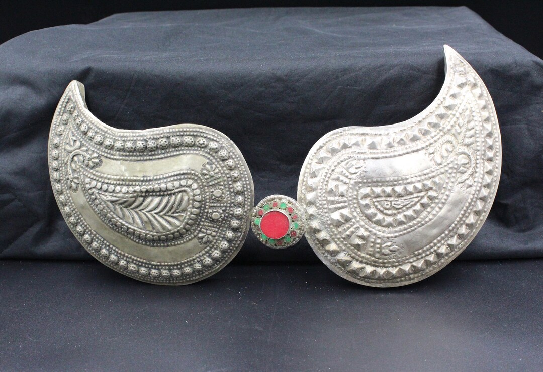 Ottoman Pair Wing Shape Belt Buckle, Turkish Ottoman Tribal Belt Buckle ...