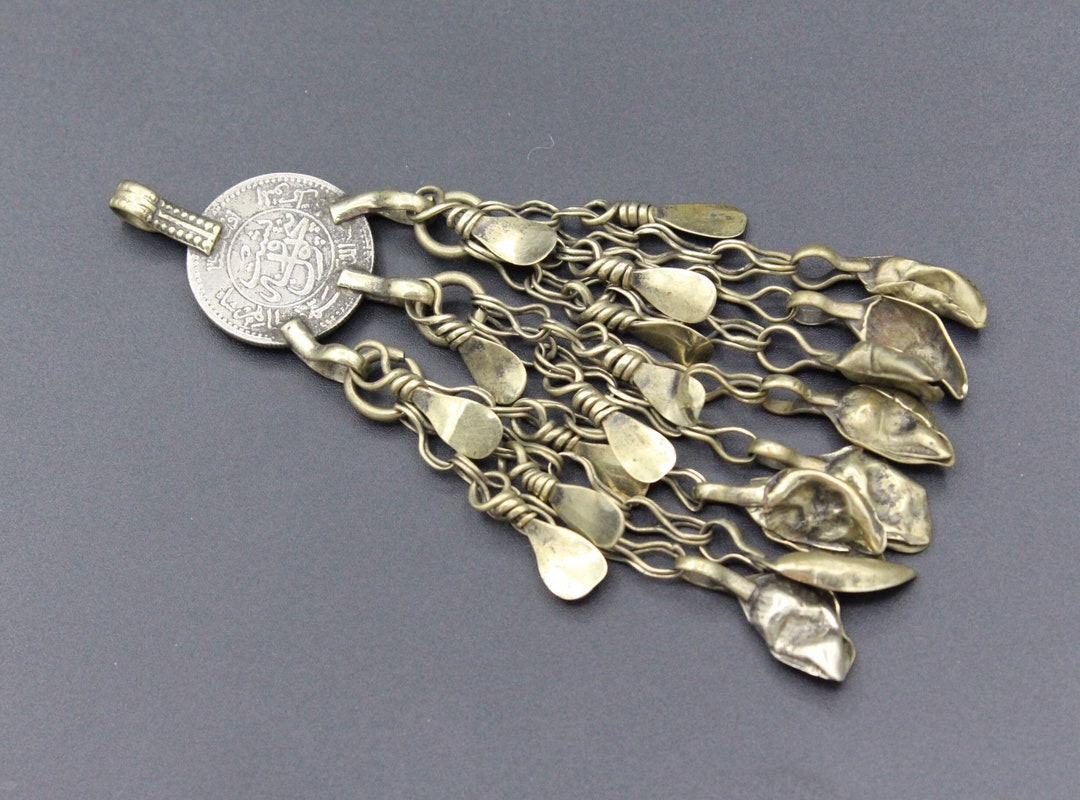 Vintage Old Afghan Kuchi Tribal Pendant, Coins Gypsy Pendant, Costuming ...