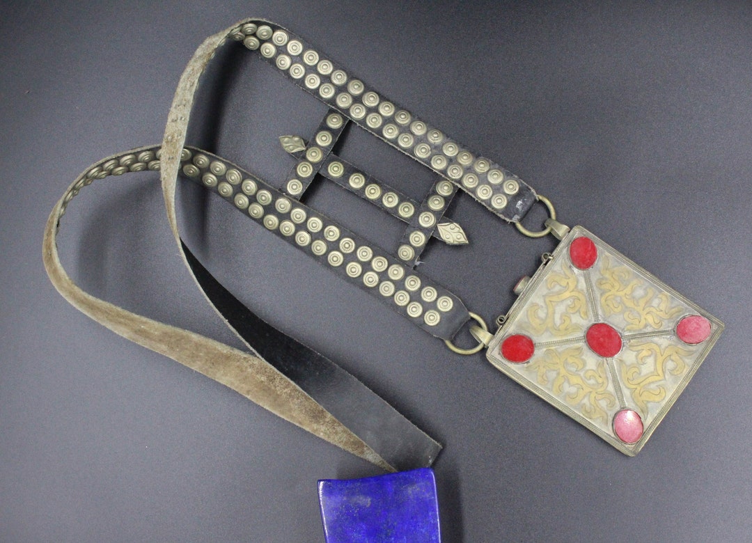 Afghan Turkmen Alpaka Coin Purse, Imitation Leather Coin Purse, Kuchi ...