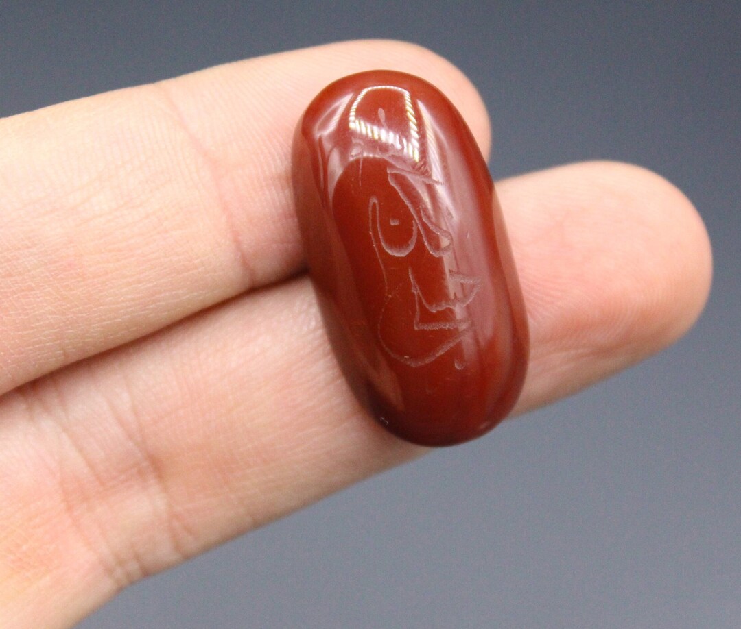 Afghan Turkmen Carnelian Stone: Arabic Intaglio, Hand Crafted - Etsy