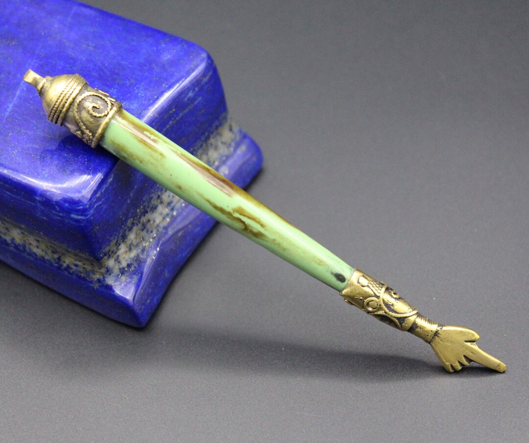 Turkmen Judaica Torah Pointer, Bones Torah Pointer, Green Bone Torah ...