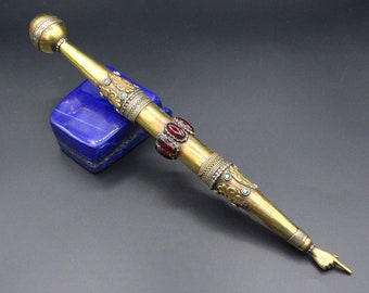 Turkmen Judaica Torah Pointer, Multistones Torah Pointer, Long Alpaka ...