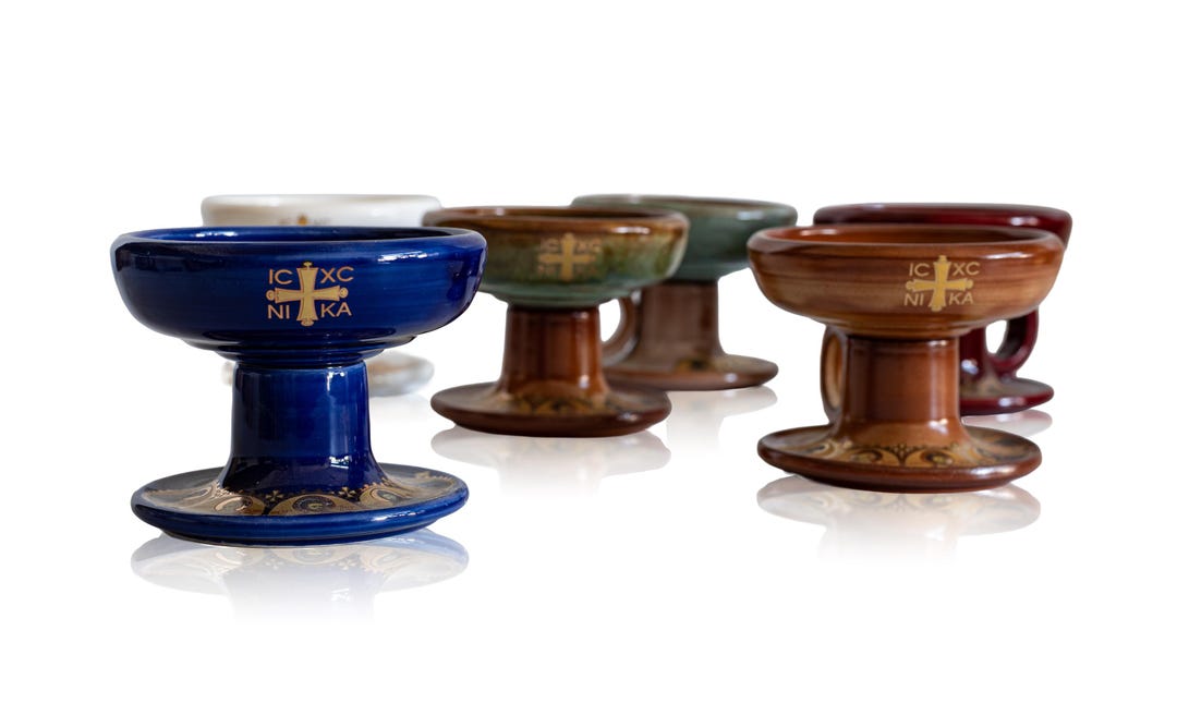 Handmade Ceramic Orthodox Censer: Gold ICXC NIKA, Evangelists - Etsy