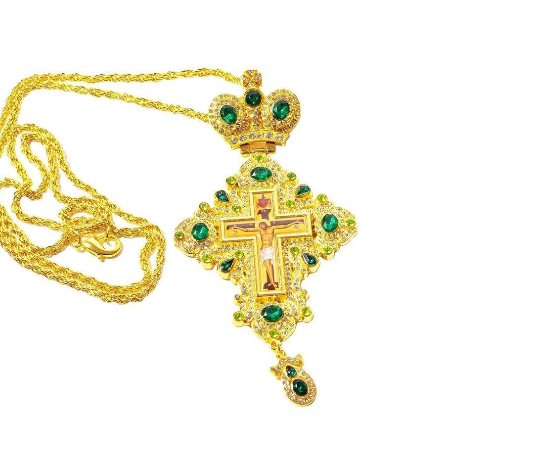 Handcrafted Pectoral Cross for Priests | Eastern Orthodox Christian ...