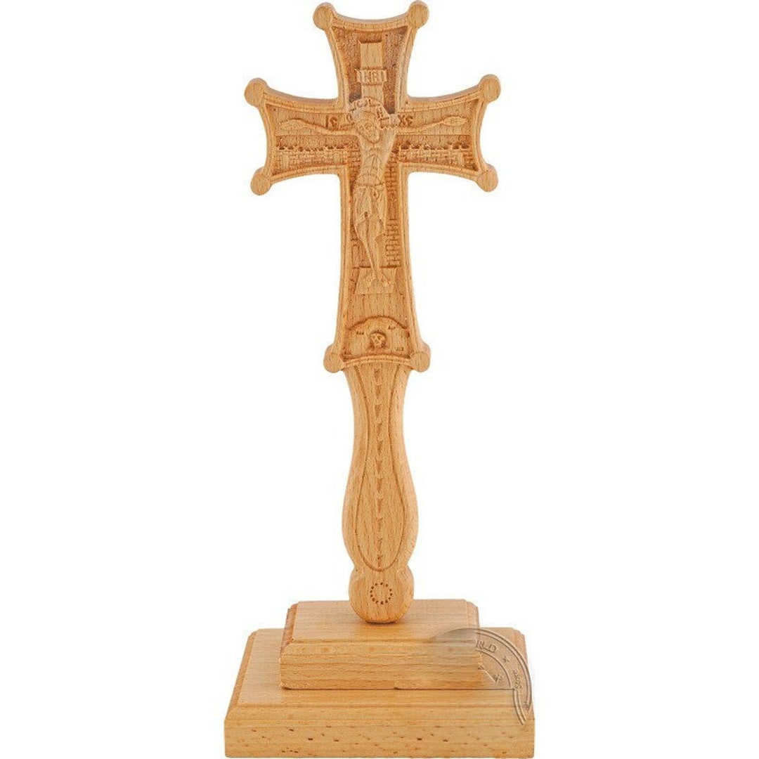 Handcrafted Wooden Blessing Cross: Iconostasis-ready Home Décor for ...