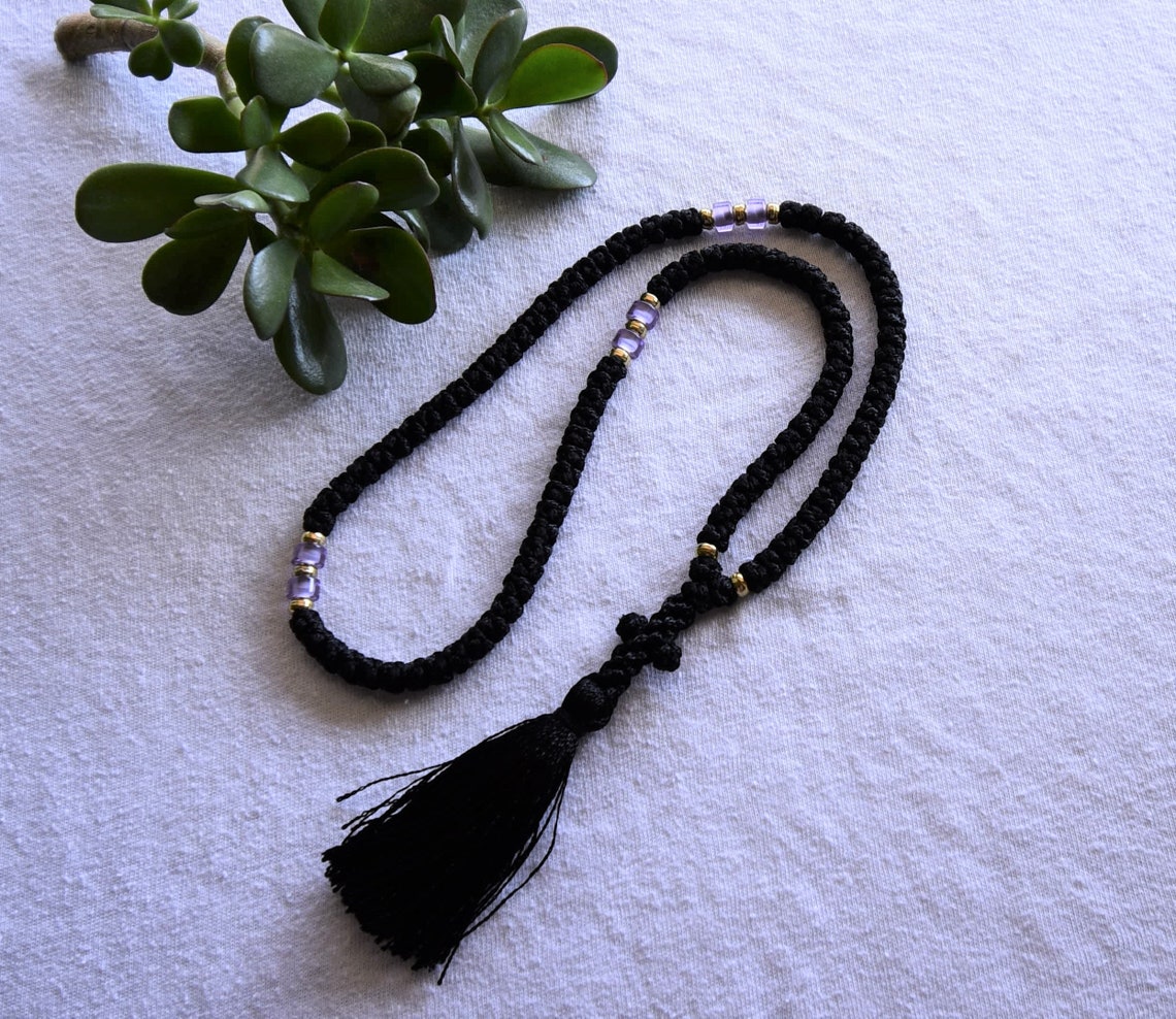 Orthodox Christian Komboskini Black Prayer Rope 1st - Etsy