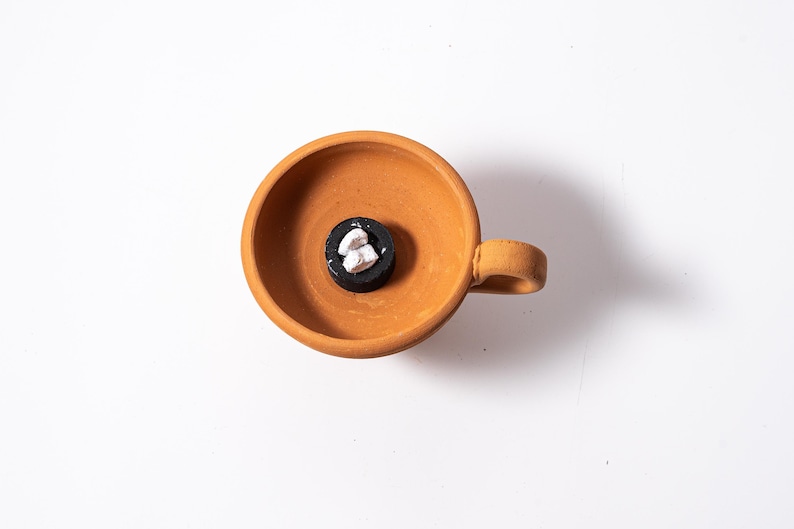 Plain Clay Incense Censer, Handmade Terracotta Thimiato, Religious ...