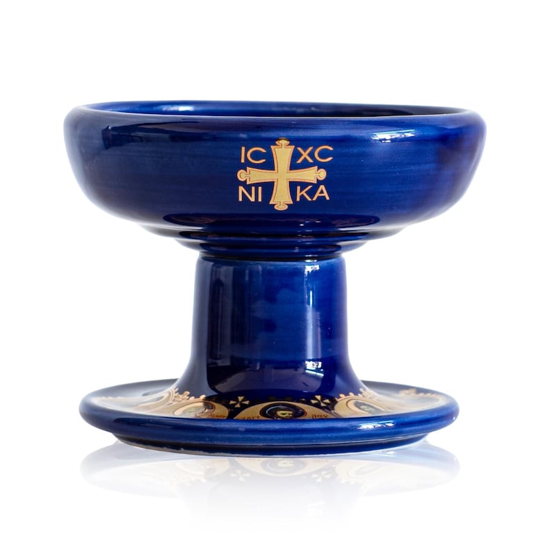 Handmade Ceramic Orthodox Censer: Gold ICXC NIKA, Evangelists - Etsy