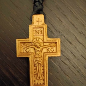 Handmade Greek Komboskini: Wooden Cross Orthodox Prayer Rope - Etsy